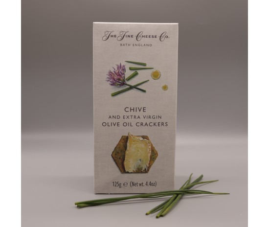 The Fine Cheese Co Chive Crackers 125g